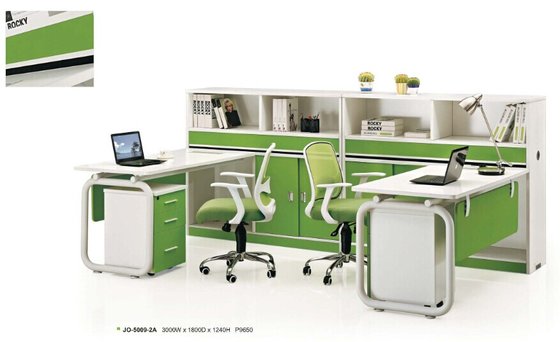 China modern 2 seat office table workstation for staff,#JO-5009-2A supplier