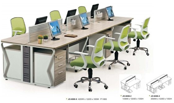 China modern six seater workstation office furniture factory for Europe market,#JO-6008-6 supplier
