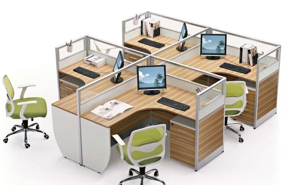 China modern 4 seat office partition workstation,4 seat office cubicle,#JO-7005 supplier