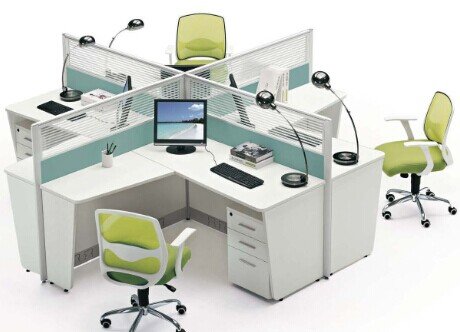 China modern 4 seater office partition workstation,4 person office cubicle,#JO-7035 supplier