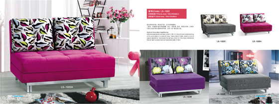 China colorful fabric sofa bed,#LS-1022 supplier