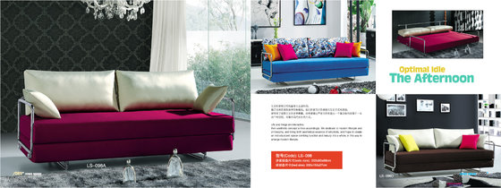 China foldable fabric sofa bed Foshan furniture factory,#LS-098A supplier