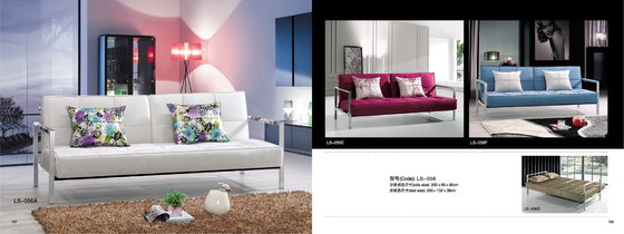 China Foshan living room fabric arm sofa bed,#LS-056 supplier