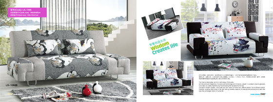 China fashionable three units fabric sofa bed,#LS-1066 supplier