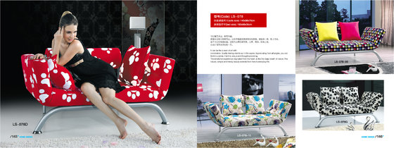China modern 2 seat washable fabric sofa bed wholesale,#LS-078 supplier