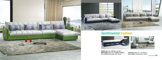 China modern fabric section sofa bed furniture,#LS-1056 supplier