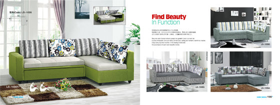 China multipurpose combination fabric sofa bed furniture,#LS-1035 supplier