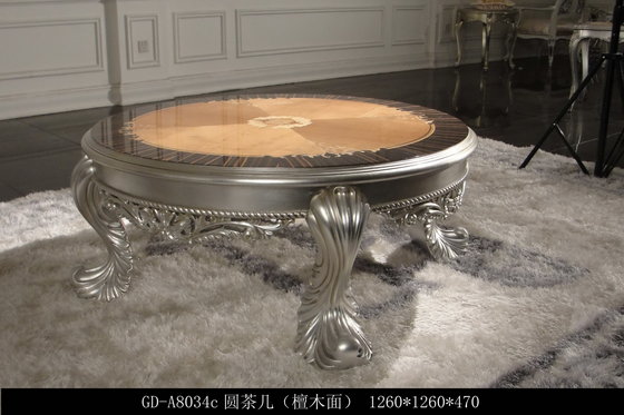 China sell round coffee table,villa furniture,classical coffee table,#GD-A8034C supplier