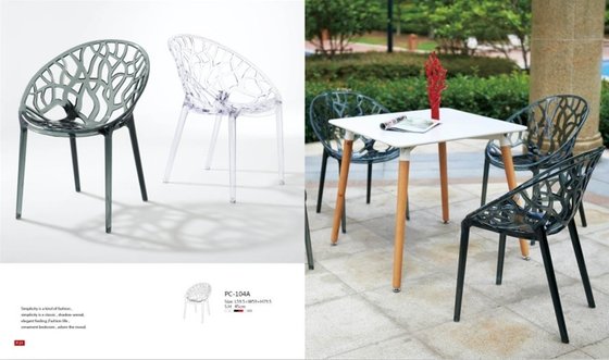 China transparent plastic tree chair furniture supplier