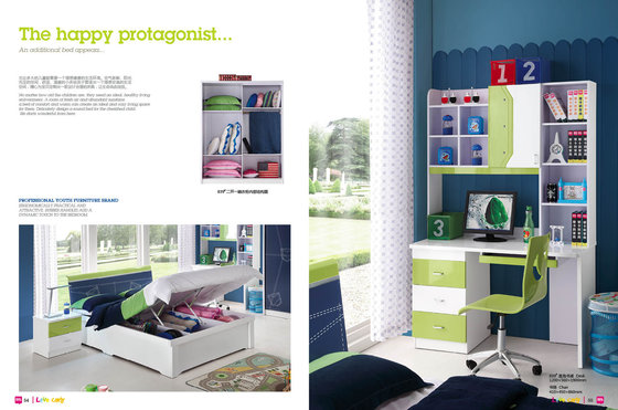 China modern painted wood bedroom/kids bed with storage,#839 supplier