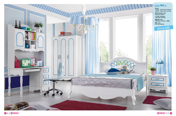 China kids glossy painted bed room set furniture,#903 supplier