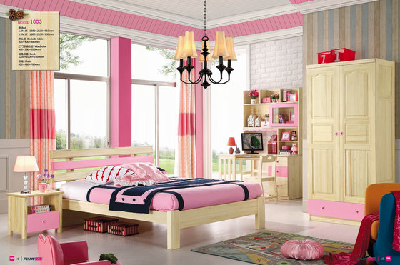 China kids pine bed room set furniture,#1003 supplier