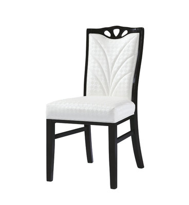 China high quality solid wood PU leather dining chair furniture supplier