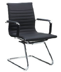 China modern Eames office PU leather visitor chair furniture factory,#985D-2 supplier