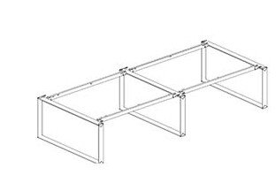 China black metal conference table sled leg,#505 supplier