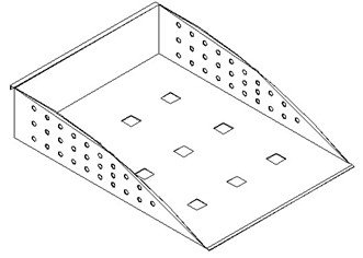 China suspended metal notepaper holder for partition,#F9 supplier
