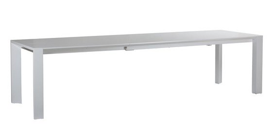 China white extendable 3.5m 10 seater rectangle table furniture,#J3356 supplier