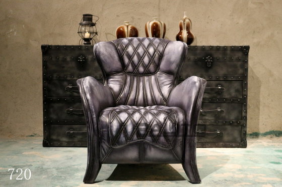 China antique leather chair furniture,#720 supplier