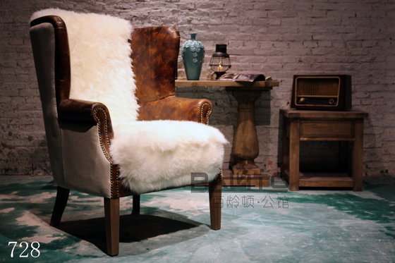 China antique imitation fur chair sofa furniture,#728 supplier