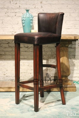 China antique style leather bar chair furniture,#725 supplier