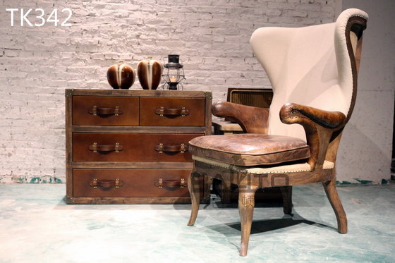 China old style leather chair furniture,#729 supplier