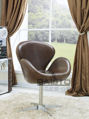 China antique Europe style leather chair,#2017B supplier