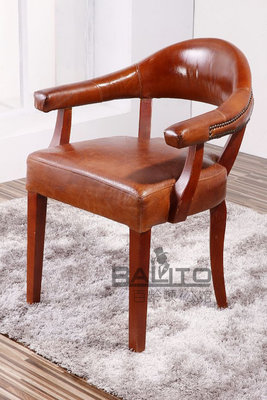 China luxury antique leather arm dining chair furniture,#2050 supplier