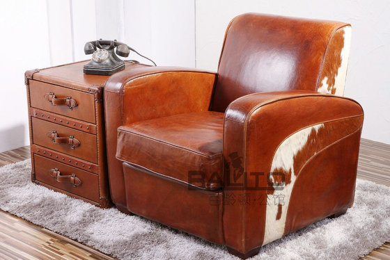 China luxury antique leather sofa furniture,#2052 supplier