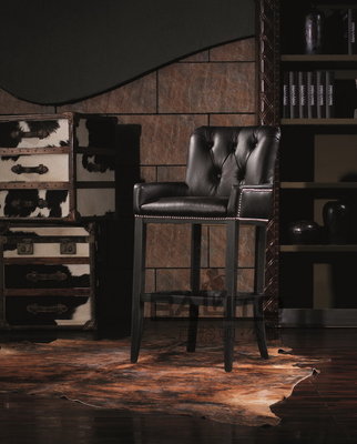 China antique black bar stool chair furniture,#K629 supplier