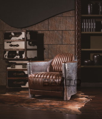 China British old style aluminium arm chair,#K601 supplier