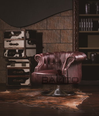 China antique club leather swivel sofa furniture,#K609 supplier