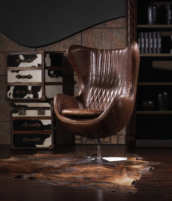 China antique high back club leather swivel chair furniture,#K615 supplier