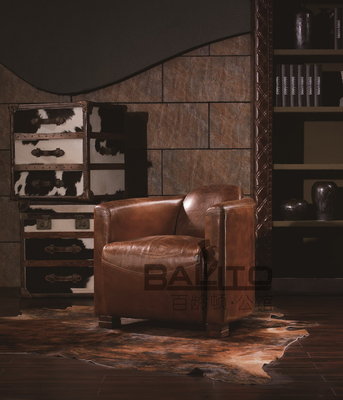 China classic style leather single sofa,#K608 supplier