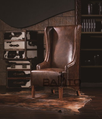 China antique style high back leather hotel chair,#K610 supplier