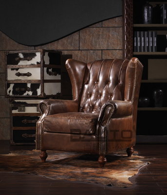 China antique Europe style high back leather hotel chair,#K612 supplier