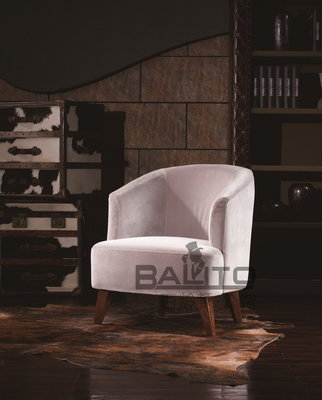 China classic style white fabric single sofa,#K621 supplier