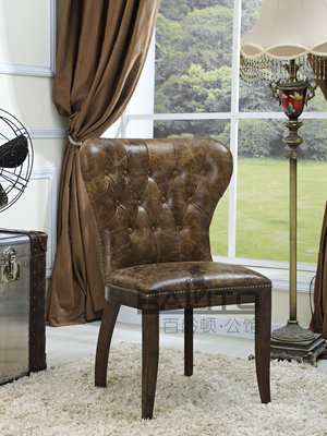 China home antique leather dining chair furniture,#K657 supplier
