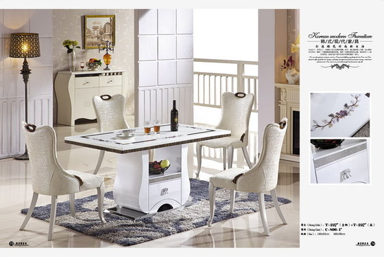 China club 6 seater rectangular marble dining table furniture supplier