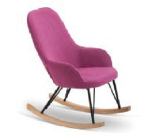 China North Europe style fabric rocking chair furniture supplier