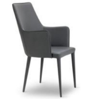 China North Europe style PU leather arm chair furniture supplier