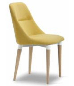 China yellow North Europe style banquet dining chair furniture supplier