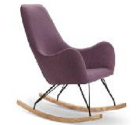 China North Europe style fabric leisure rocker chair furniture supplier