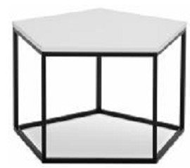 China North Europe style pentagon corner coffee table furniture supplier