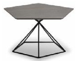 China America style pentagon coffee table furniture supplier