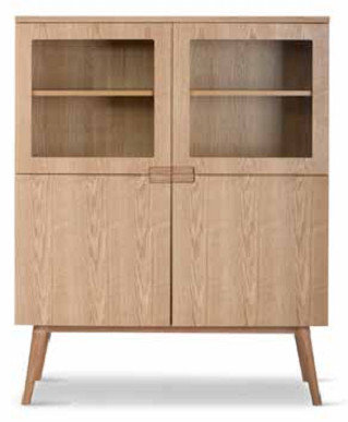 China wholesale North America style wooden high cupboard cabinet furniture supplier