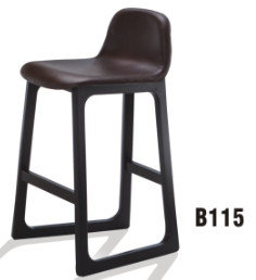 China North Europe style black wood bar chair furniture supplier