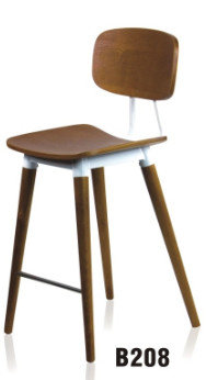 China America style solid wood bar chair furniture supplier