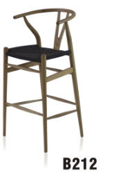 China America style solid wood bar chair furniture supplier