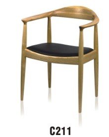 China America style ashwood cafe dining chair furniture supplier