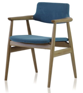 China America style ashwood cafe arm chair furniture supplier